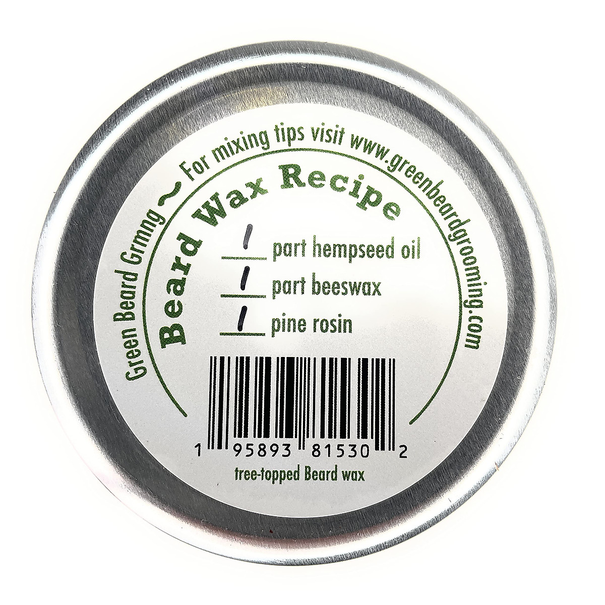 Green Beard Grmng Tree-Topped Beard Wax (2oz.) Medium Tacky - from