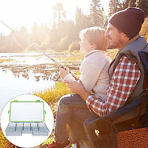 BESPORTBLE 1Pc Box Fishing Gear Storage Box Fishing Trays Tackle Organizer Tackle Bag jewelery organzer Lures Bag Earring Holder Fishing Storage Organizer Portable Plastic Bead Earrings
