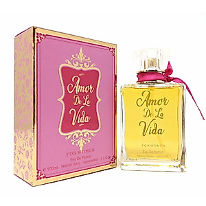 META-BOSEM Jenny/Amor De La Vida Eau de Parfum Natural Spray for Women, Wonderful Gift, Fresh Scent, Daytime & Casual Use, a Classic Bottle, 3.4 Ounce/100 Ml Each (Pack of 2)