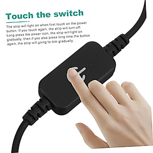 Housoutil 1pc Light Strip Dimmer Table Lamp Adjustment Led Dimmer Controller Touch Light Led Power Led Sensor Light Strip Adjustment Light Modulator Bar Plastic Dc