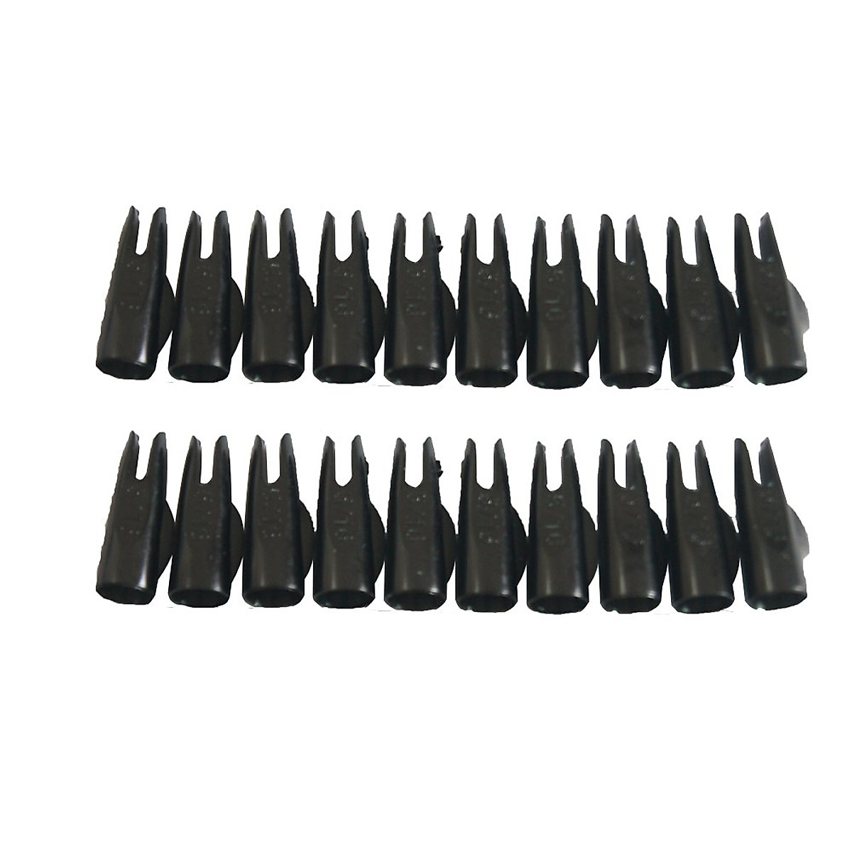 JIEXI HWYP Archery Hunting Compound Bow Plastic Arrow Nocks for 5/16" Arrows Pack of 50 (Black)