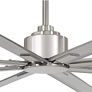 MINKA-AIRE F896-65-BNW Xtreme H2O 65 Inch Outdoor Ceiling Fan with DC Motor, Silver Brushed Nickel Wet Finish