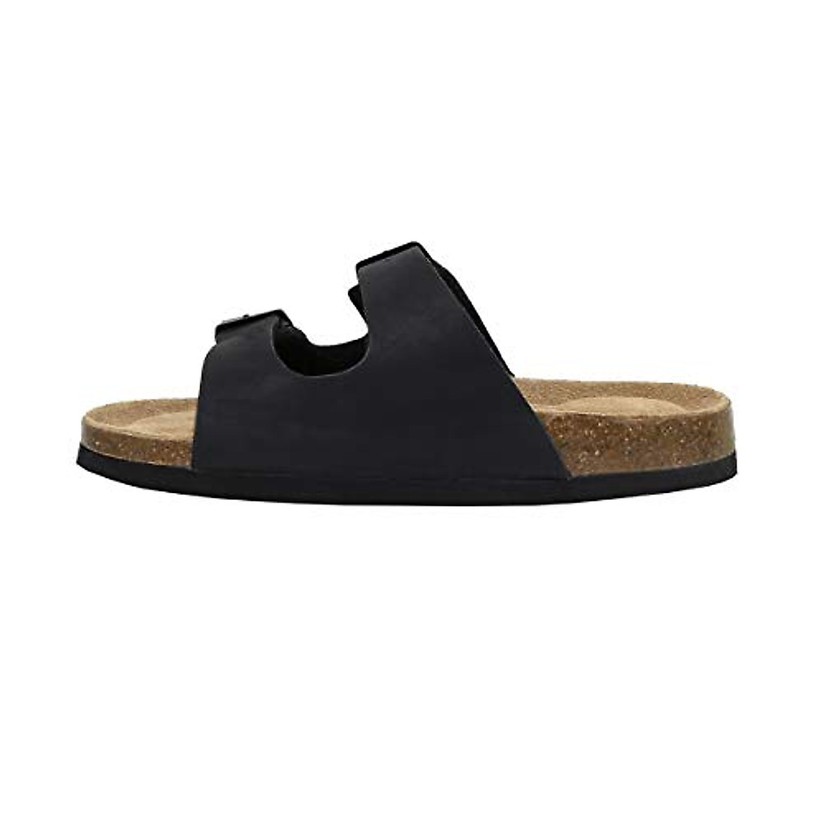 CUSHIONAIRE Kid's Lane JR Cork footbed Sandal with +Comfort, BLACK 12