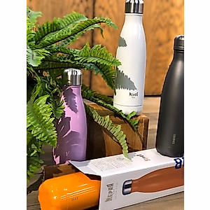 MEPRA AZB200693B 17 oz Insulated Stainless Steel Water Bottle with Screw Lid, Keeps Drinks Cold and Hot for 12 Hours, Dishwasher Safe, Bronze (Pack of 24)