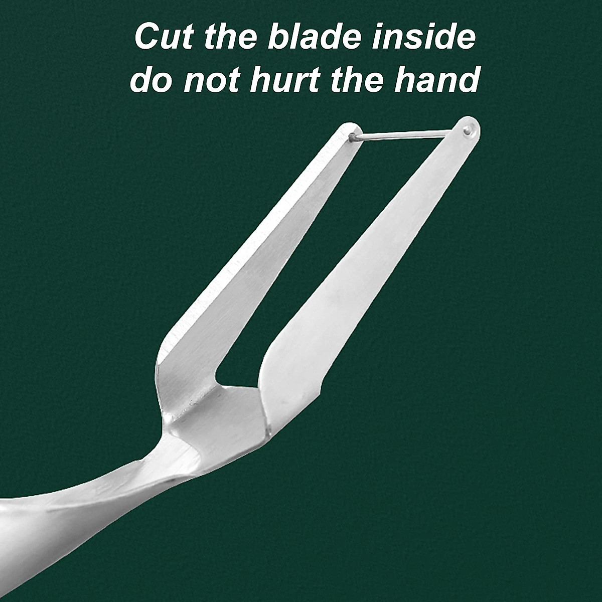 WDDH 2 in 1 Watermelon Slicing Knife,Dual Head Stainless Steel Fruit Forks Cutter Knife Portable Watermelon Fork Cutter Tool for Party Camping Kitchen Gadget[#1]