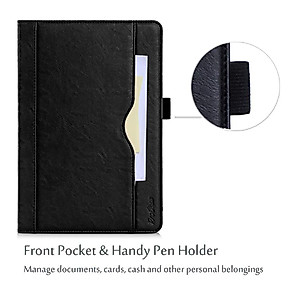 ProCase Galaxy Tab S3 9.7 Case, Stand Folio Case Cover for Galaxy Tab S3 Tablet (9.7 Inch, SM-T820 T825 T827), with Multiple Viewing Angles, Document Card Pocket -Black