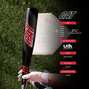 Marucci - Usa CAT -11, 2 5/8 (MSBC11YUSA-26/15) Aluminum Baseball Bat
