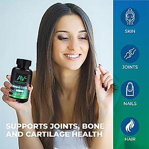 Adn Vitality Multi Collagen Complex (Type I, II, III, V, and X) - Collagen Peptides Pills to Support Joints, Skin, Hair, and Nails - 90 Capsules