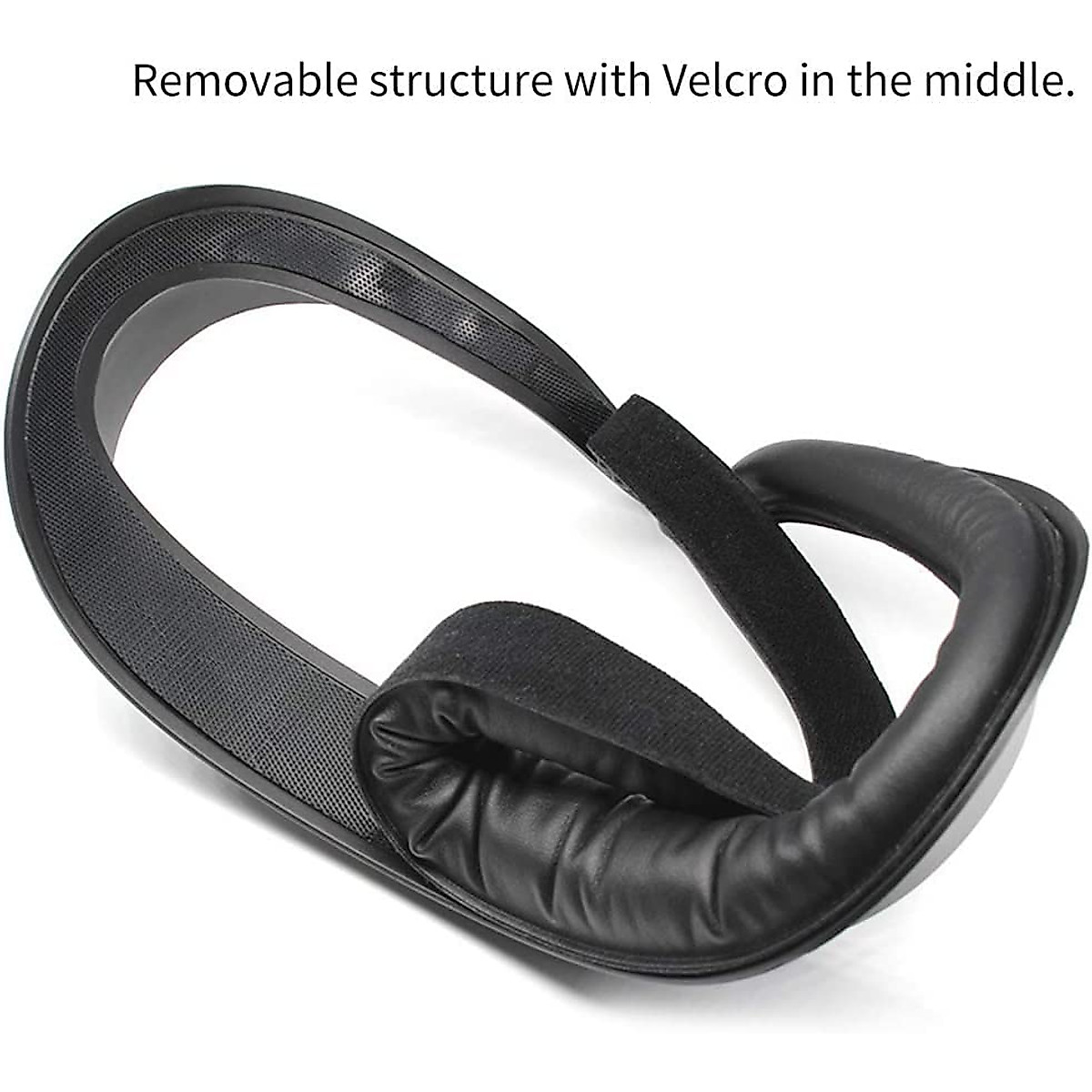 CALIDAKA VR Facial Interface Bracket & PU Leather Foam Face Pad Replacement Protective Lens Cover for Oculu s Quest 2 VR Headsets Sweat-Proof Comfortable