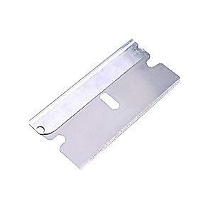10Pcs Single Edge Industrial Razor Blade Carbon Steel Blades for Standard Safety Scrapers, Removing Paint and Decals