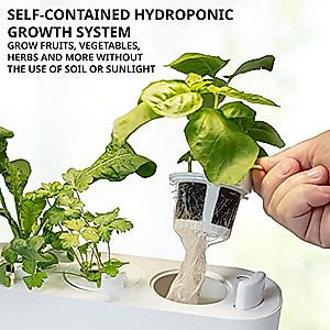 Ivation 3-Pod Indoor Hydroponics Growing System Kit with LED Grow Light, Herb Garden Planter for Herbs, Vegetables, Plants Flowers and Fruit