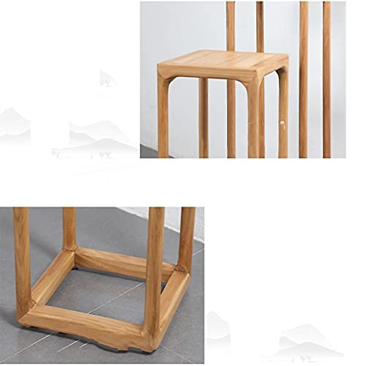 Bonsai Base Stand Wooden Plant Display Stand Tall Plant Stand Rack Indoor Flower Pots Stand Holder Planter Display for Living Room Balcony Garden Display Stand Base (Size : Large)