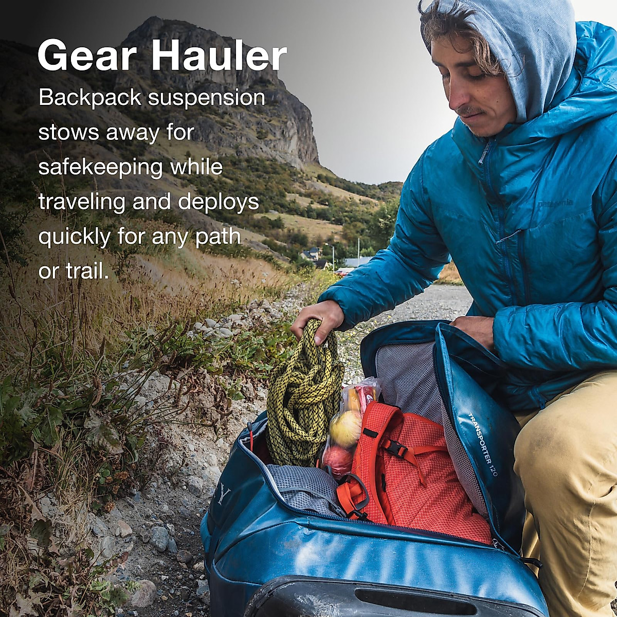 Osprey Transporter 120L Wheeled Travel Duffel Bag, Black