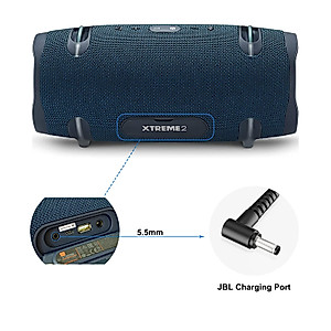 Replacment for JBL Xtreme 2 Charger Compatible with JBL Boombox, Xtreme, Extreme Portable Wireless Bluetooth Waterproof Speaker 8.8FT 19V Replacment for JBL Speaker Power Cord