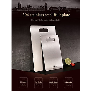 Cutting Boards,Stainless Steel Heavy Duty Cutting Board Chopping Board for Home Kitchen Pastry Board For Meat,Vegetables,Bread, Cutting Mats