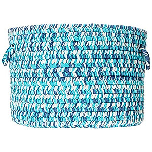 Colonial Mills Catalina CA99A018X018 Storage Basket, 18" x 18" x 12", Blue Lagoon
