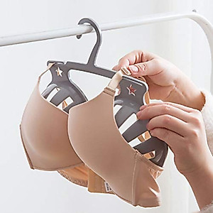 Cabilock Collapsible Clothes Drying Rack 3pcs Bra Hanger Anti-Deformation Bra Drying Rack Non-Slip Skirt Hangers Saving for Bra Underwear Pants Skirts Clothes Wire Hangers