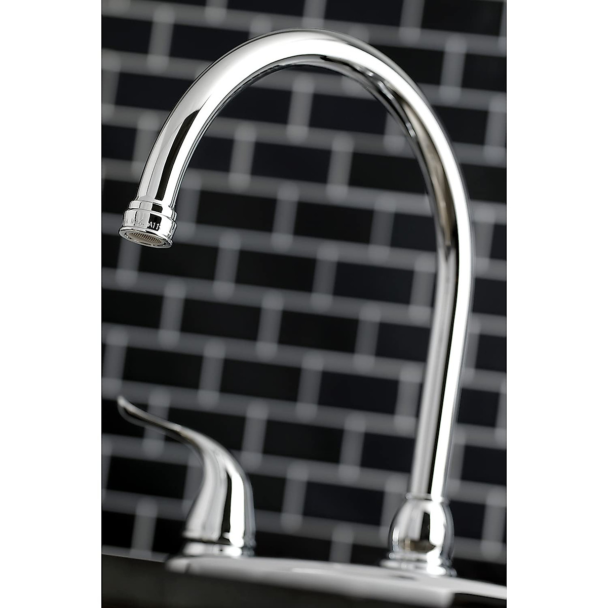 Kingston Brass KB791YL Yosemite 8" Centerset Kitchen Faucet, Polished Chrome