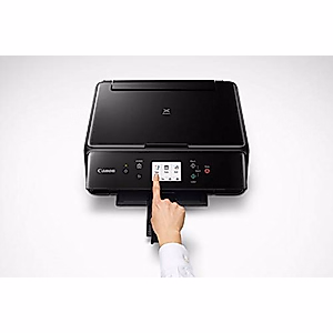 Canon PIXMA TS6220 Wireless All In One Photo Printer with Copier, Scanner and Mobile Printing, Black, Works with Alexa