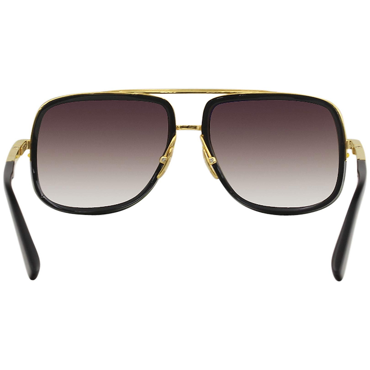 Dita DRX-2030B-59-Z - Mach-One Sunglasses Shiny 18K Gold - Black w/D.Brown to Clear-AR 59mm