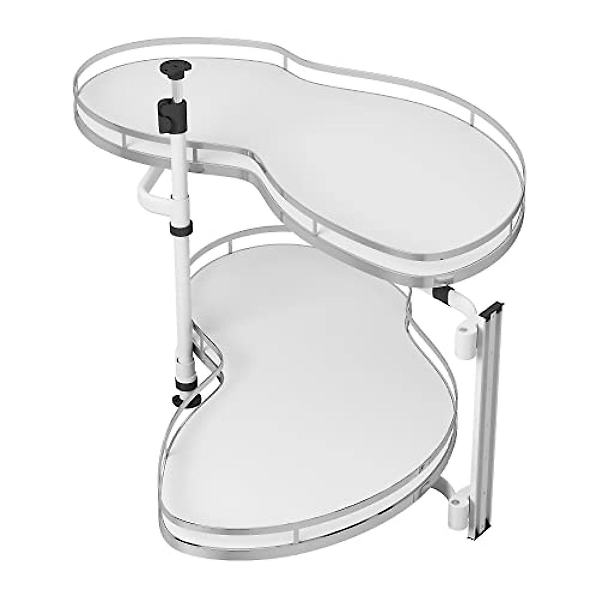 VADANIA Right Swing Pull Out Organizer for 36" Blind Corner Kitchen Cabinet, 2 Tiers Swing Tray, Soft Close, Right Handed Open