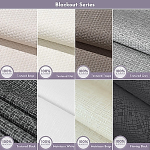 Graywind Roman Shades Light Filtering Roman Window Shades Plain Fold Soft for Doors Bedroom, Custom Size (Fabric Samples)