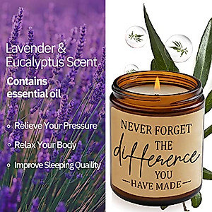 Afterprints Scented Candles Gifts for Women Men- Retirement/Farewell/Graduation/Thank You/Leaving Gifts for Coworker Teacher Boss Best Friend