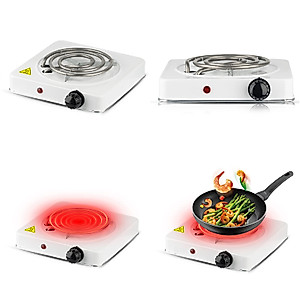 Hot Plate Electric Burner Single Burner Cast Iron Hot Plates For Cooking Portable Burner With Ceramic-panel For Home Electric Burners For Cooking