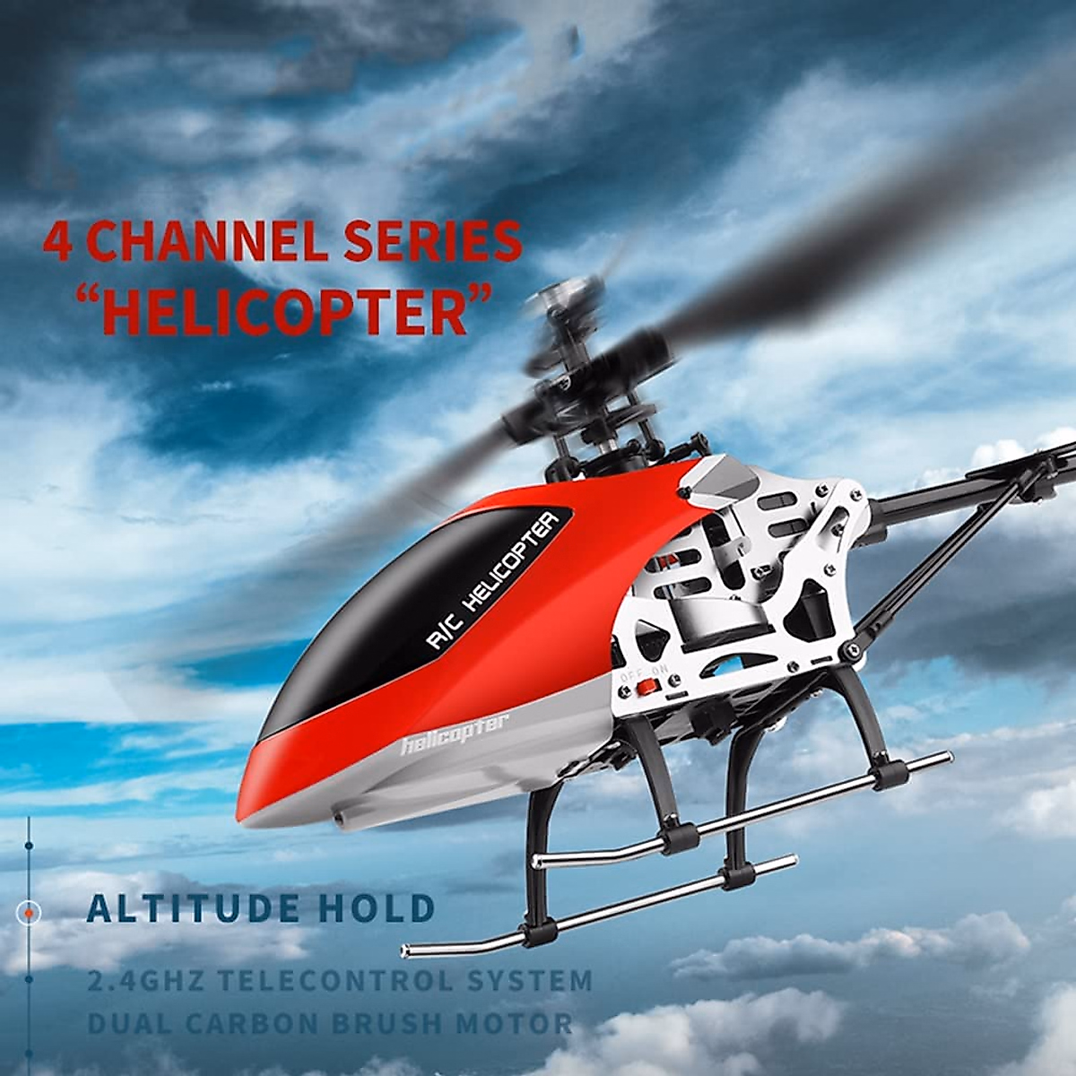 QAQQVQ Remote Control Helicopter,Altitude Hold RC Helicopters 2.4GHz Aircraft Indoor Flying Toy One Key Take Off/Landing,for Kids Gifts Rc Plane Electric Toys