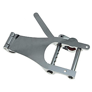 Dopro Chrome Guitar Vibrato Tremolo Bridge Tailpiece for Arch Top Jazz Les Paul Guitar