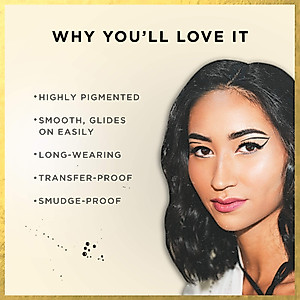 Pretty Vulgar The Ink Gel Eyeliner, Eyeliner enriched with Vitamin C, Linoleic & Linolenic Acids, Highly-Pigmented, Long-Wearing, Quick-Drying, Water-Resistant, 6g / 0.2 Oz.