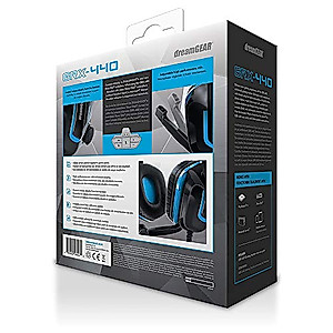 dreamGEAR GRX-440 Wired Headset for Nintendo Switch Lite/Switch/PS4/Xbox One/PC - Black/Blue (DGPS4-6447)