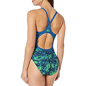 TYR Glacial Diamondfit, Blue/Green, 32