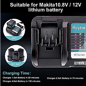 DC10WD BL1015 Battery Charger Replace for MAKITA 10.8V 12V BL1016 BL1021B BL1041B FD05 DT03 RJ03Z SH02Z PH04Z DC10SB Charger