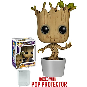 POP Marvel: Guardians of The Galaxy - Dancing Groot Funko Pop! Vinyl Figure (Bundled with Compatible Pop Box Protector Case), Multicolored, 3.75 inches