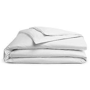 Pacific Linens Solid White King 3-Pc Duvet Cover and Sham Set, 200 Thread Count Poly-Cotton Blend, Luxurious Hotel Quality, Elegant Breathable and Durable