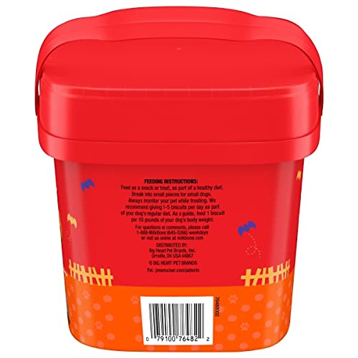 Milk-Bone Limited Edition Halloween Spooky Biscuit Dog Treats, 24 Ounce Pail