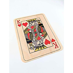 King of My Heart Personalized Valentine Card for Him Love Card Wood Card Romantic Card Valentines Day Card I Love You Card