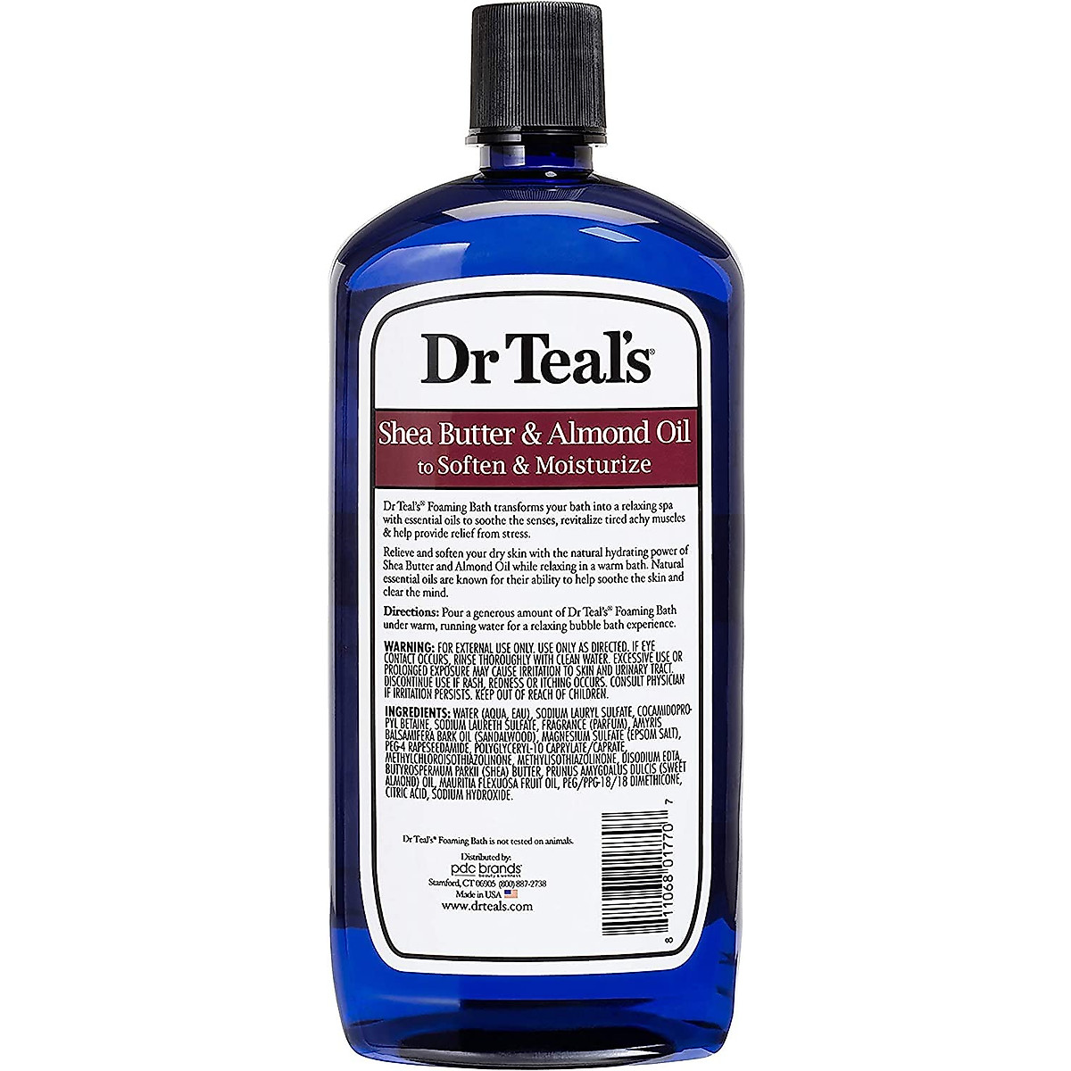 Dr. Teal's Shea Butter & Almond Oil Pure Epsom Salt Foaming Bath Gift Set (3 Pack, 34 oz ea.) - Long Lasting Bubbles Soften & Moisturize Dry Skin - Transform Any Bath into a Relaxing at Home Spa