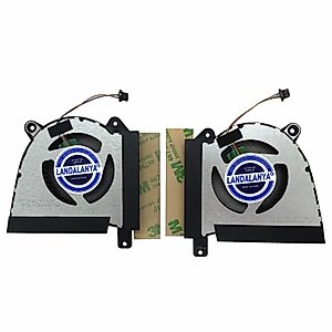 LANDALANYA Replacement New Laptop CPU and GPU Cooling Fan for ASUS Rog Zephyrus G14 2022 GA402R GA402RJ GA402K GA402RK GA402RK-G14.R96800 Series DFS5L32G064867 FP50 DFS5L32G164867 FP3F DC5V 0.5A Fan