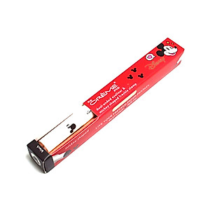 The Creme Shop Disney Dual-Ended Eyeliner & Mickey Shaped Freckle Stamp Eye Liner [ DMES7241 Black ] + Free Zipper Bag, Pencil