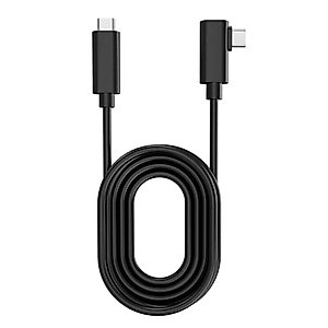 GRABOTE 5M Link Cable for Oculus Quest 2/Quest Type-C-C Right Angle Fast Charger Cord