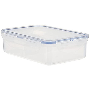 LOCK & LOCK Airtight Rectangular Food Storage Container with Removable Divider 18.60-oz / 2.32-cup
