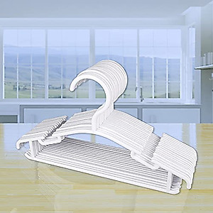 GoodtoU Kids Hangers Childrens Clothes Hangers 30Pack Plastic Infant Hangers Baby Hangers White Toddler Hangers