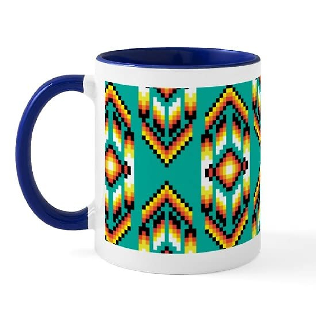 CafePress Native American Design Turquoise Mugs Ceramic Coffee Mug, Tea Cup 11 oz