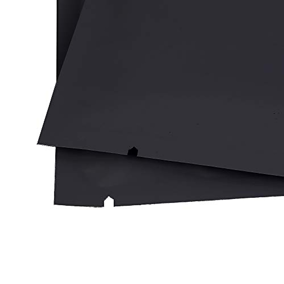 200PCS Double Sided Matte Black Mylar Foil Open Top Heat Seal Bags for Food Storage, Beauty/Travel Sample Pack (200, 2.4" x 3.5")