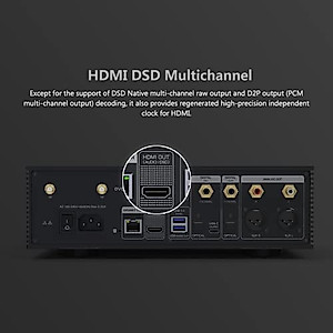 Eversolo DMP-A6 Streamers, Network Player, Music Service and Streaming MQA Full Decode, DAC, DSD512 PCM768kHz/32Bit Bluetooth 5.0, 6’’HD Touchscreen, Exclusive App