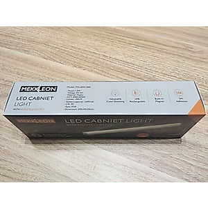 MEKKLEON Under Cabinet Lights Remote Control,2 Pack Magnetic Dimmable Closet Lights,USB Rechargeable Wireless LED Shop Light,Ceiling and Under Counter Lights for Kitchen (White, 20CM)