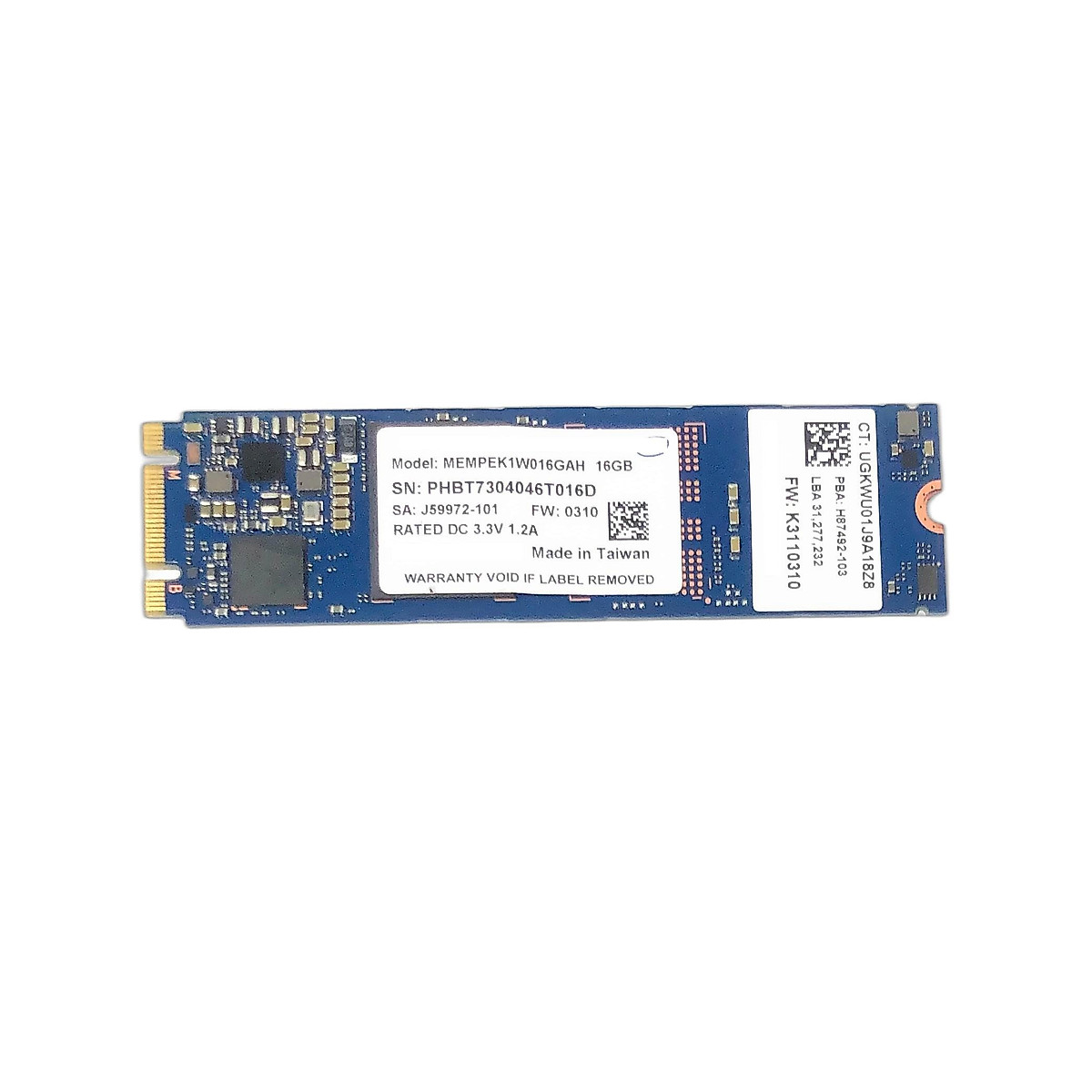 L20383-001 / L08717-001 Solid State Drive - 16GB 2280 PCIe NVMe 3D XP