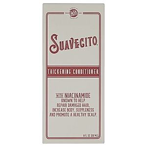 Suavecito Hair Thickening Conditioner With Niacinamide For Thinning Hair - Biotin Conditioner With Caffeine - Repairs Damaged Hair & Fights Hair Loss